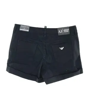 Emporio Armani Embellished Denim Shorts - Black
