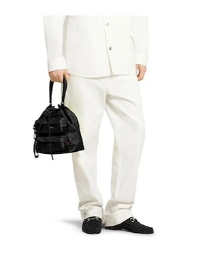 Gucci Vintage Logo Printed Selvedge Jeans - White