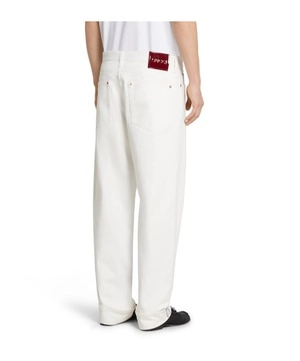 Gucci Vintage Logo Printed Selvedge Jeans - White