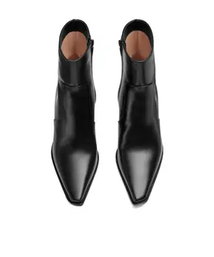 Bottega Veneta Tex Ankle Boots With Galvanized Heel