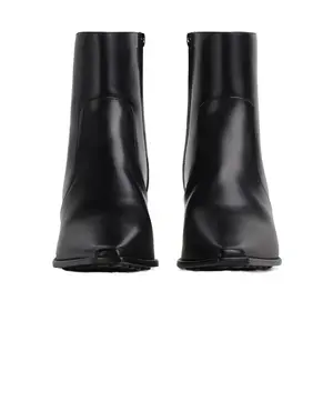 Bottega Veneta Tex Ankle Boots With Galvanized Heel