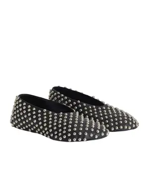 JIL SANDER Studded Ballerina Flats