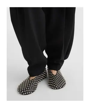 JIL SANDER Studded Ballerina Flats