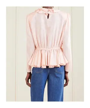 Chloé Ruffle Detailed Drawstring Top