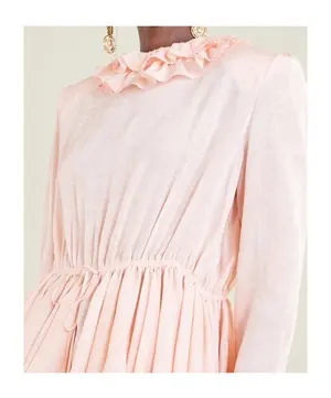 Chloé Ruffle Detailed Drawstring Top