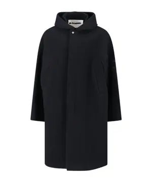 JIL SANDER Zip-up Hooded Jacket With Back Slits