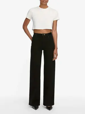 FRAME High Waist Wide-leg Jeans