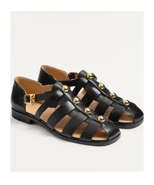 Valentino Garavani Stud Embellished Side Buckled Sandals