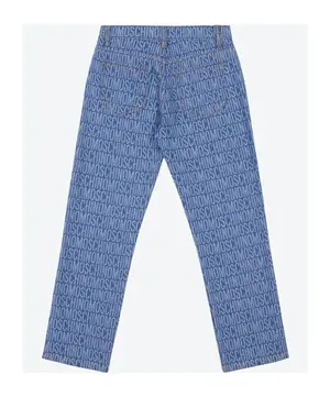 Moschino Monogram Jacquard Straight Leg Jeans
