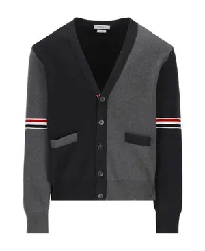 Thom Browne Color Blocked Cardigans For Men