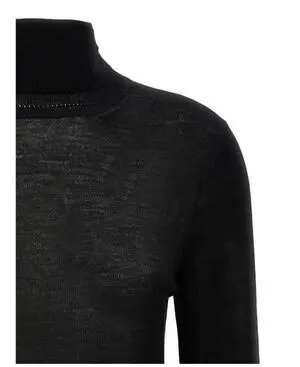 Saint Laurent Cassandre Turtleneck Long-sleeved Jumper