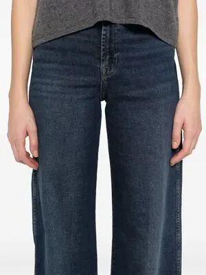 7 For All Mankind Wide Leg Jeans - Blue