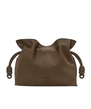 Loewe Flamenco Medium Clutch Bag - Green