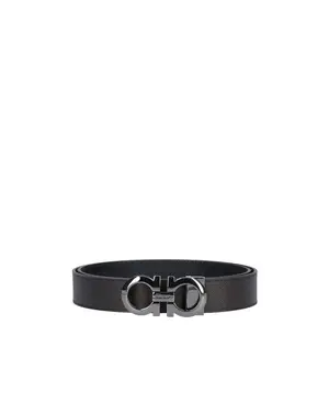 FERRAGAMO Logo Belt - Black