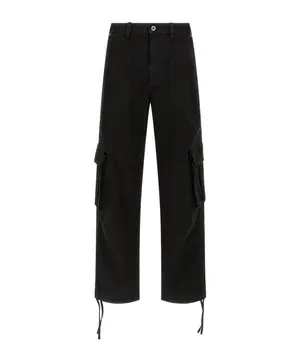 Loewe Straight-leg Cargo Trousers - Black