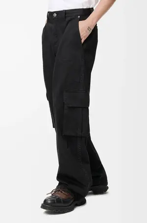 Loewe Straight-leg Cargo Trousers - Black