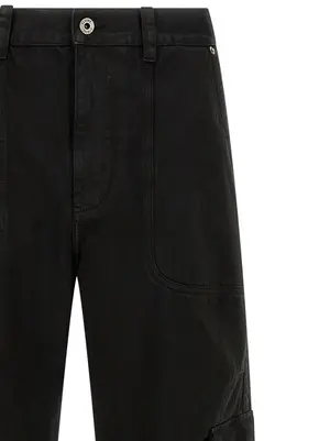 Loewe Straight-leg Cargo Trousers - Black
