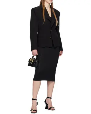 Versace Embellished Midi Skirt
