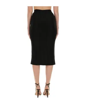 Versace Embellished Midi Skirt