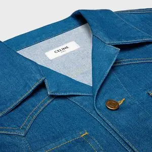 Celine Trucker Jacket In Cotton Denim