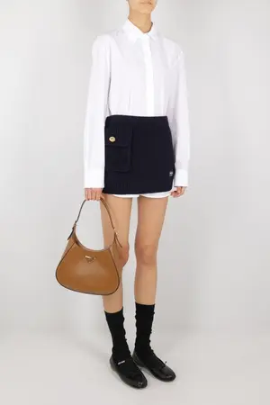 Prada Logo Plaque Shoulder Bag