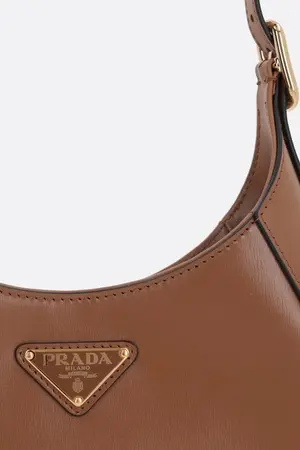 Prada Logo Plaque Shoulder Bag