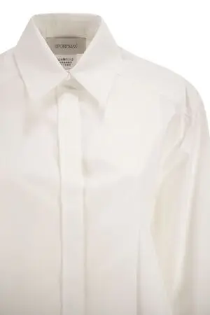Sportmax Certo Cropped Poplin Shirt - Optical White
