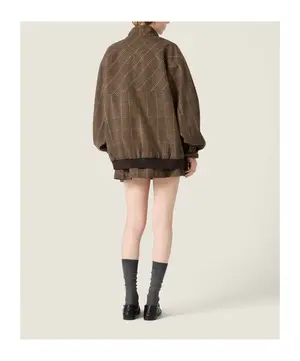 Miu Miu Checked Mini Skirt