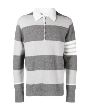 Thom Browne Striped Polo Shirt
