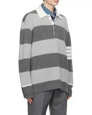 Thom Browne Striped Polo Shirt