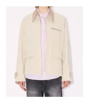 Kenzo Cotton Workwear Jacket With Zip Fastening