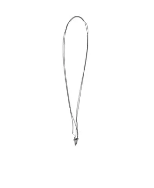 Dsquared2 Layered Cross Pendant Necklace - Gray