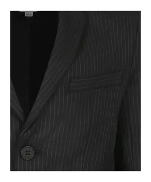 Hugo Boss Single-breasted Striped Blazer - Black