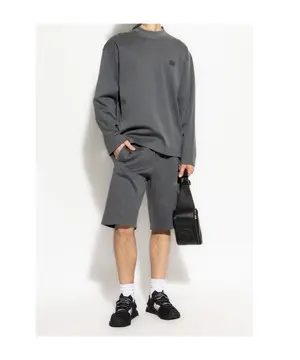 Dolce & Gabbana Logo Plaque Shorts - Grey