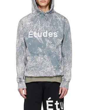 ETUDES Logo Print Hooded Sweatshirt