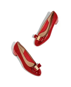 FERRAGAMO Vara Bow Heels - Red