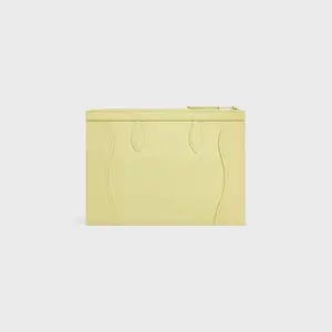 Celine Medium Pouch In Glossy Calfskin