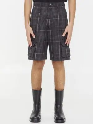 Dior Checked Cargo Shorts