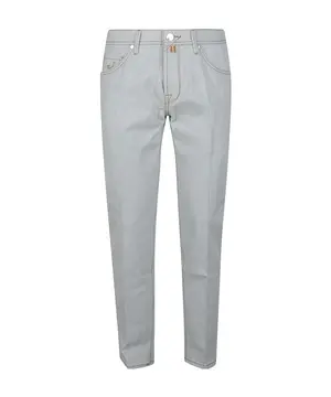 Jacob Cohen Logo Patch Straight-leg Jeans - Gray
