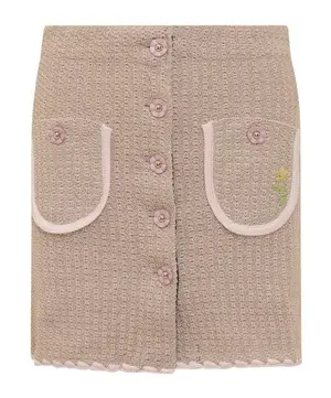 CORMIO Chiara Buttoned Mini Skirt