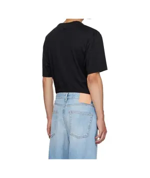 MUGLER Ribbed Round-neck T-shirt