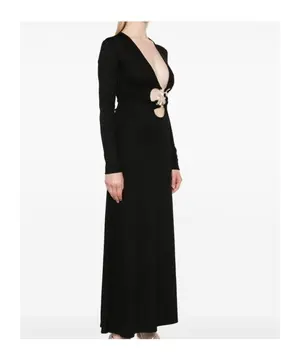 Christopher Esber Long Sleeve Cutout Maxi Dress