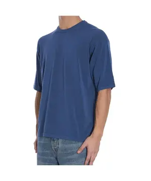 ROBERTO COLLINA Ribbed Crewneck Short Sleeve Knitwear