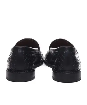 DOUCAL'S Woven Penny Loafers