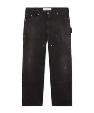 GOLDEN GOOSE Straight Leg Distressed Pants