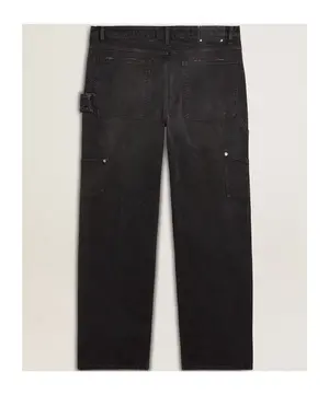GOLDEN GOOSE Straight Leg Distressed Pants