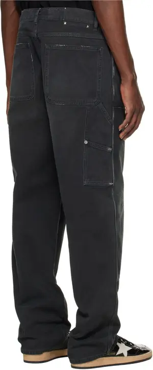 GOLDEN GOOSE Straight Leg Distressed Pants