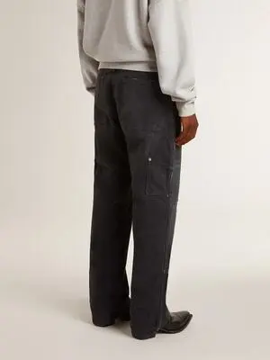 GOLDEN GOOSE Straight Leg Distressed Pants