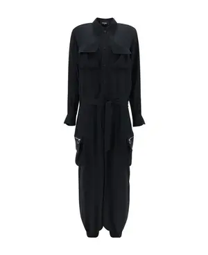 Dsquared2 Long-sleeved Cargo Jumpsuit - Black