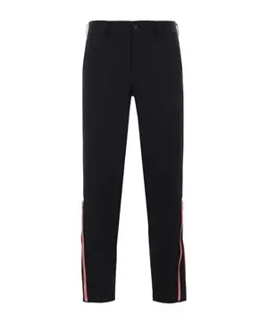 Comme Des Garçons Slim Fit Zip Detail Trousers